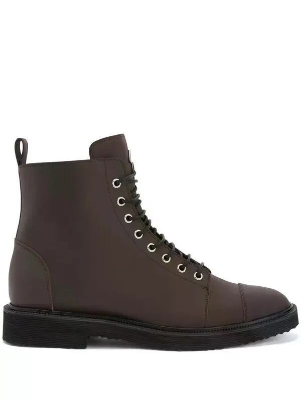 GIUSEPPE ZANOTTI Chris Leather Boots - Brown