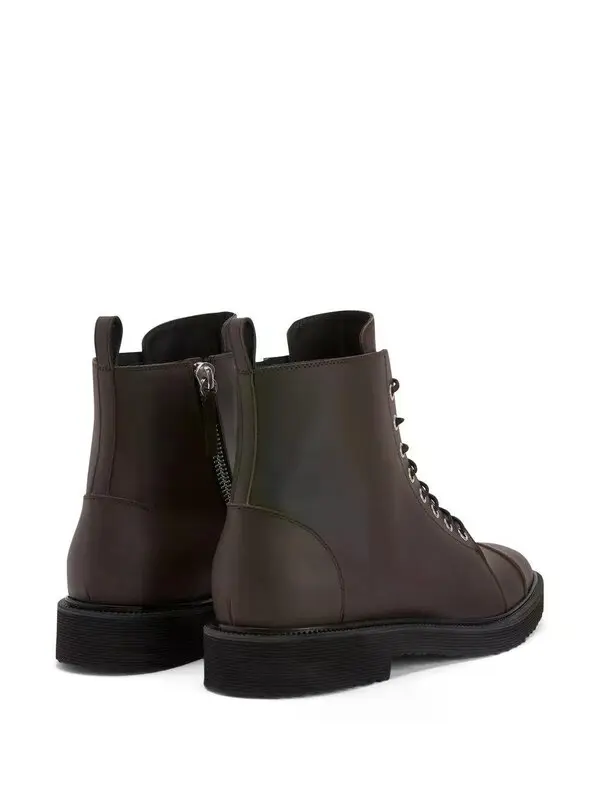GIUSEPPE ZANOTTI Chris Leather Boots - Brown