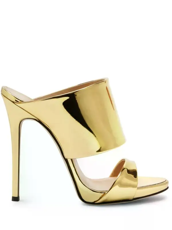 GIUSEPPE ZANOTTI Andrea Metallic-finish Sandals