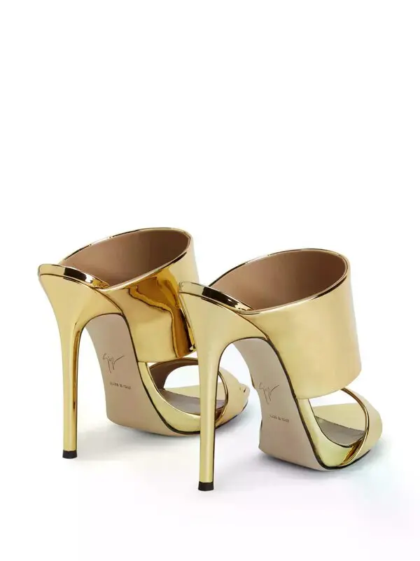 GIUSEPPE ZANOTTI Andrea Metallic-finish Sandals