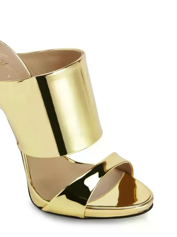 GIUSEPPE ZANOTTI Andrea Metallic-finish Sandals