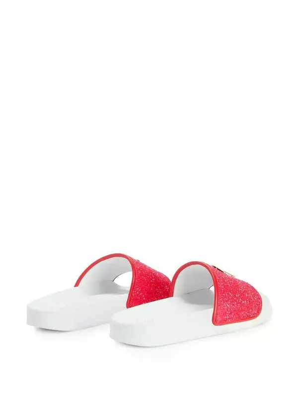 GIUSEPPE ZANOTTI Glitter Slides - Pink