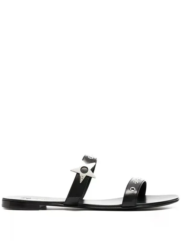 GIUSEPPE ZANOTTI Star-embellished Flat Sandals