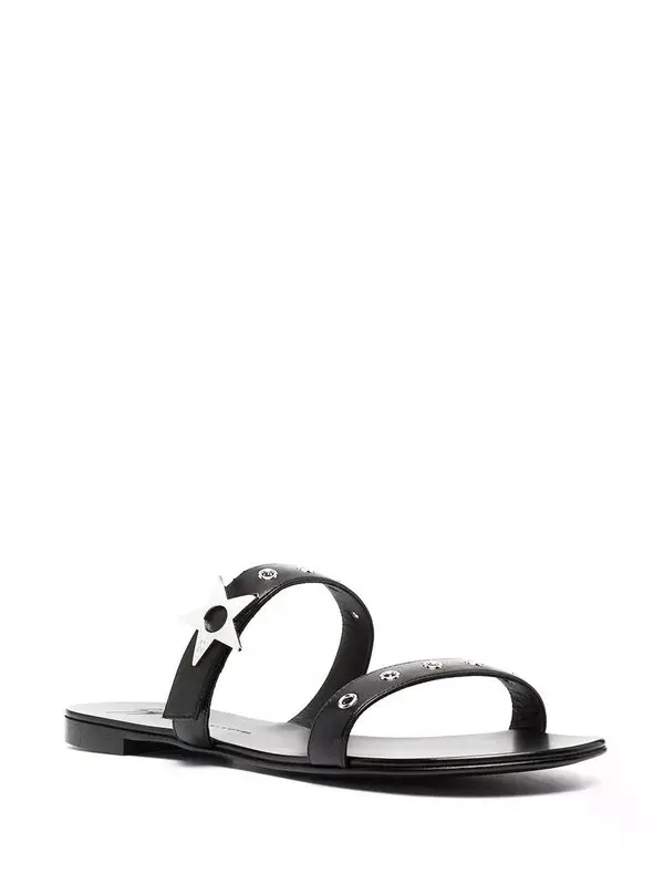 GIUSEPPE ZANOTTI Star-embellished Flat Sandals