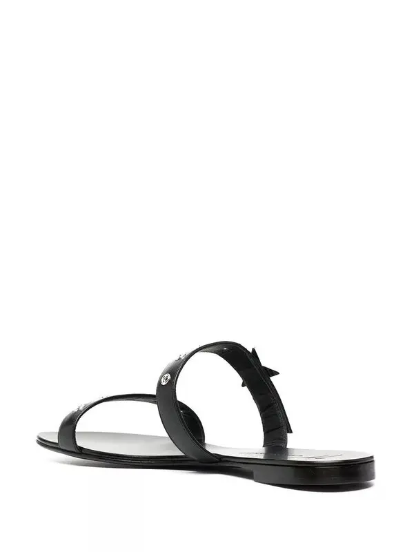 GIUSEPPE ZANOTTI Star-embellished Flat Sandals