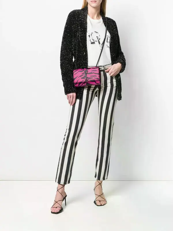 Saint Laurent Metallic V-neck Cardigan
