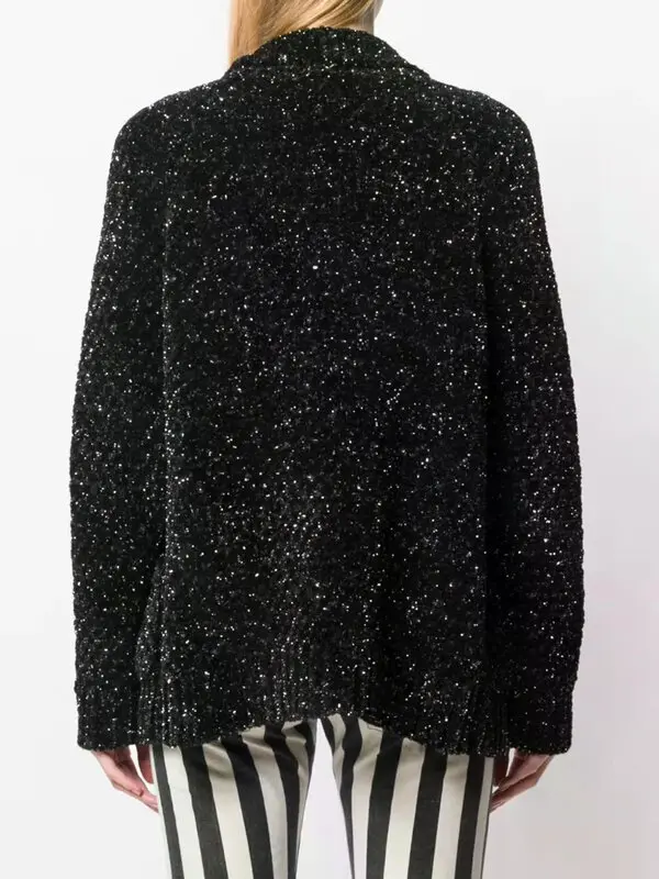 Saint Laurent Metallic V-neck Cardigan