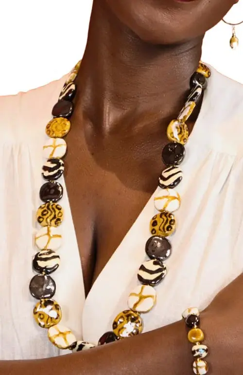 KAZURI Earth Collection Safari Sunrise Necklace