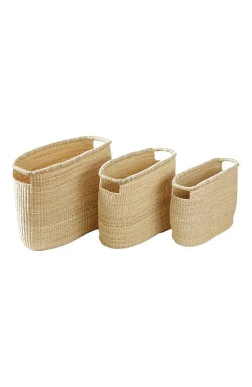 INDEGO AFRICA Bolga Nesting Baskets Set Of 3