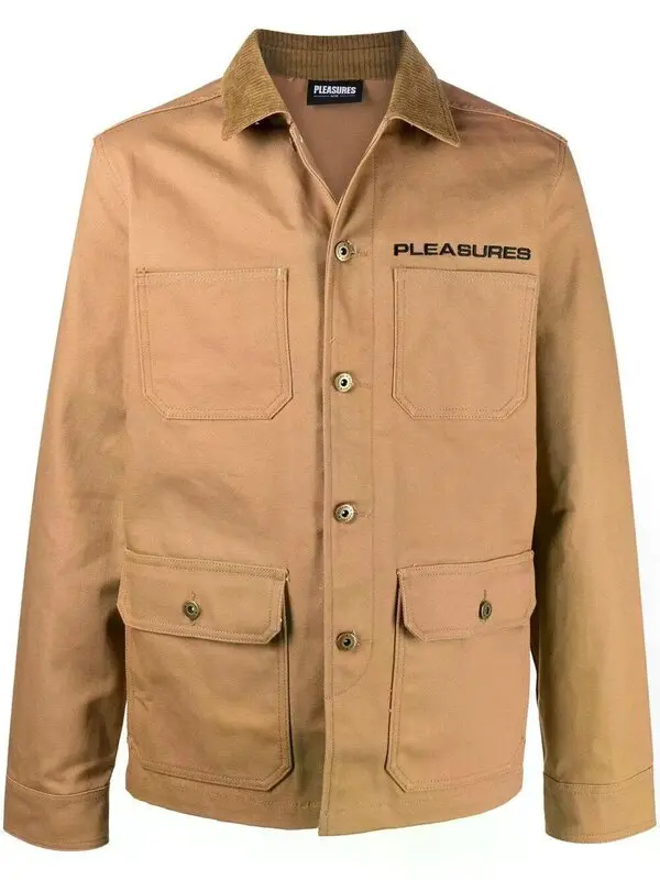 PLEASURES Graphic-print Button-up Jacket