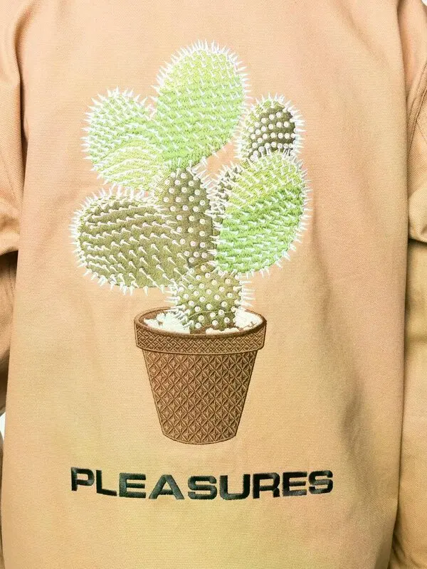 PLEASURES Graphic-print Button-up Jacket