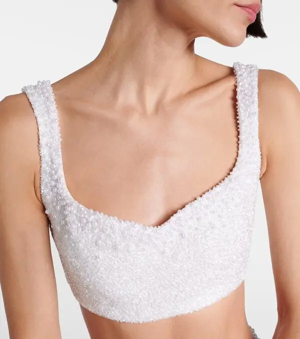 CLIO PEPPIATT Venus Embellished Bra Top