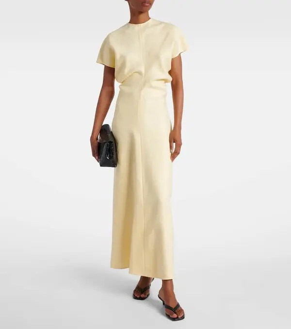 TOTEME Draped Maxi Dress - Yellow