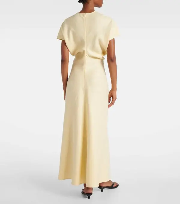 TOTEME Draped Maxi Dress - Yellow