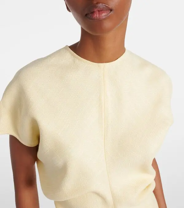 TOTEME Draped Maxi Dress - Yellow