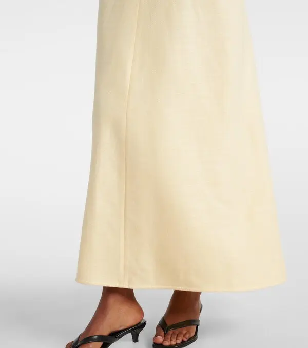 TOTEME Draped Maxi Dress - Yellow