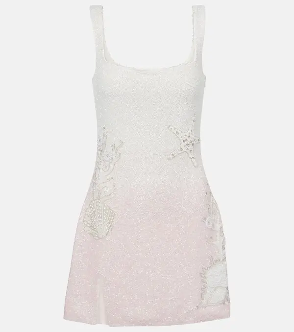 CLIO PEPPIATT Seashell Embellished Minidress