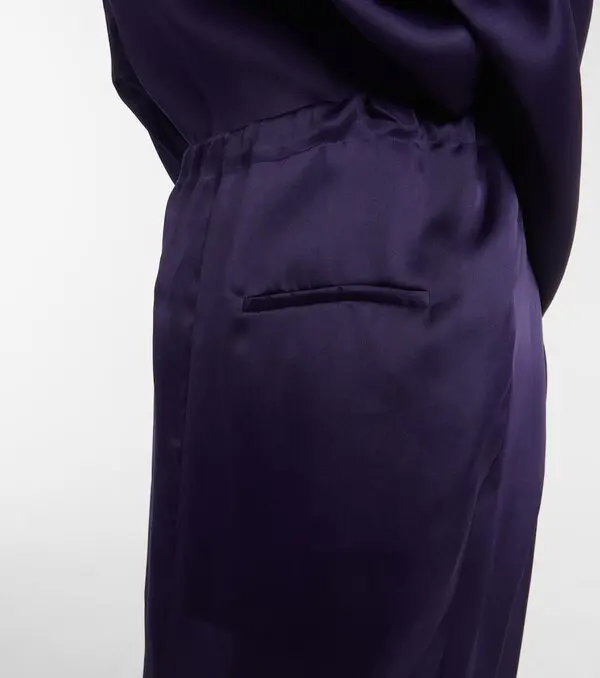 Khaite Chenton Silk Organza Maxi Skirt - Blue