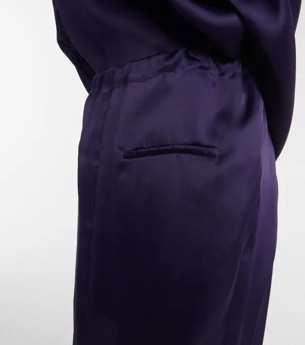 Khaite Chenton Silk Organza Maxi Skirt - Blue
