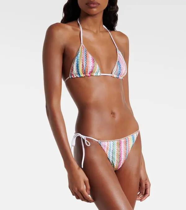 Missoni Zigzag Lamé Bikini - Multicoloured