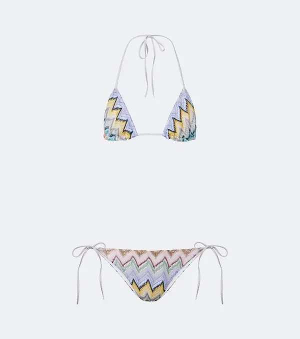 Missoni Zigzag Lamé Bikini - Multicoloured