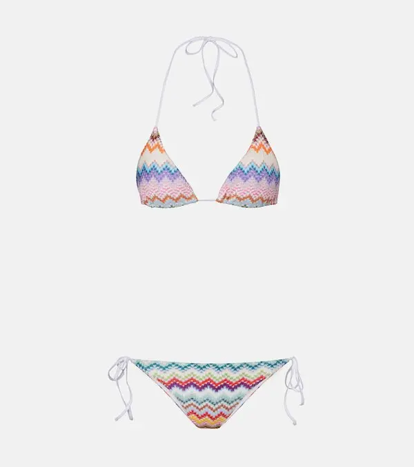 Missoni Zigzag Lamé Bikini - Multicoloured