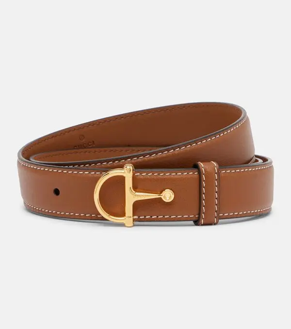 Gucci Horsebit Leather Belt - Brown