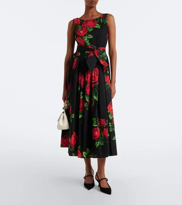 Dolce & Gabbana Floral Midi Dress - Multicoloured