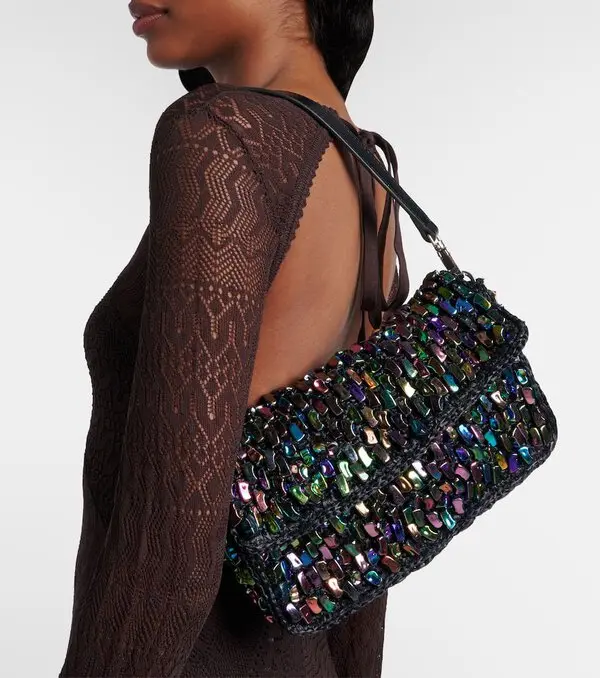 Staud Timmy Beaded Shoulder Bag