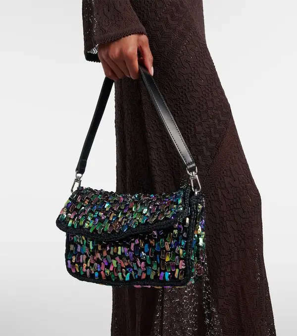 Staud Timmy Beaded Shoulder Bag