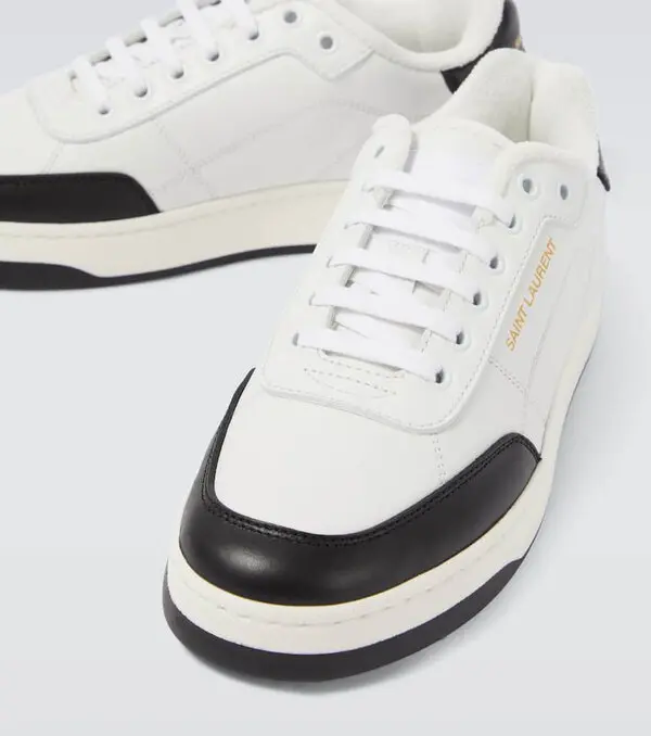 Saint Laurent Sl61 Leather Sneakers