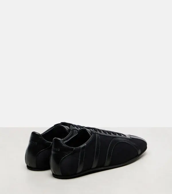 TOTEME Leather-trimmed Sneakers - Black