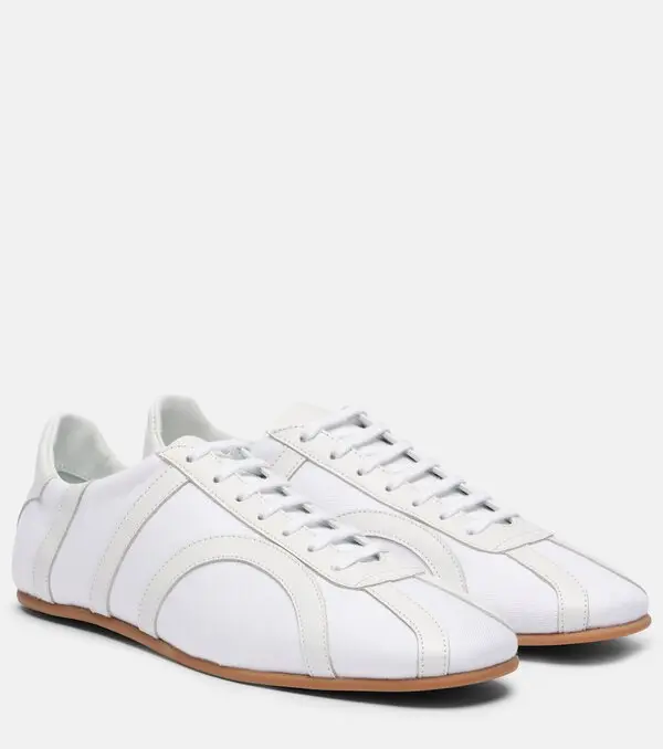 TOTEME Leather-trimmed Sneakers - White