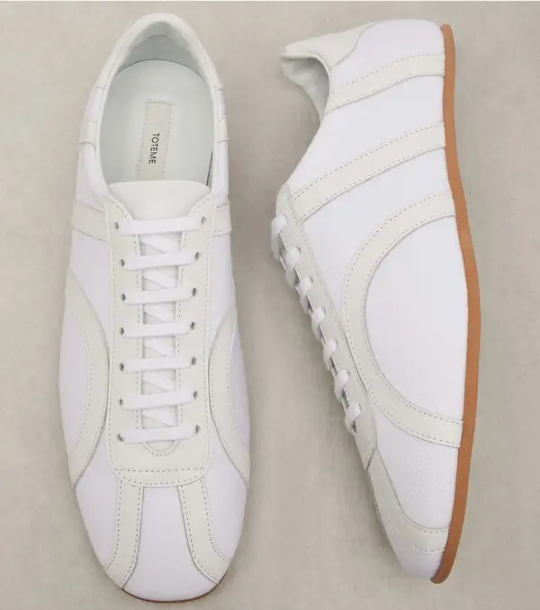 TOTEME Leather-trimmed Sneakers