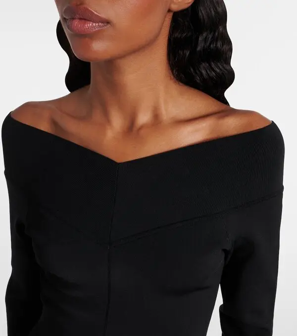 Stella McCartney Off-the-shoulder Midi Dress
