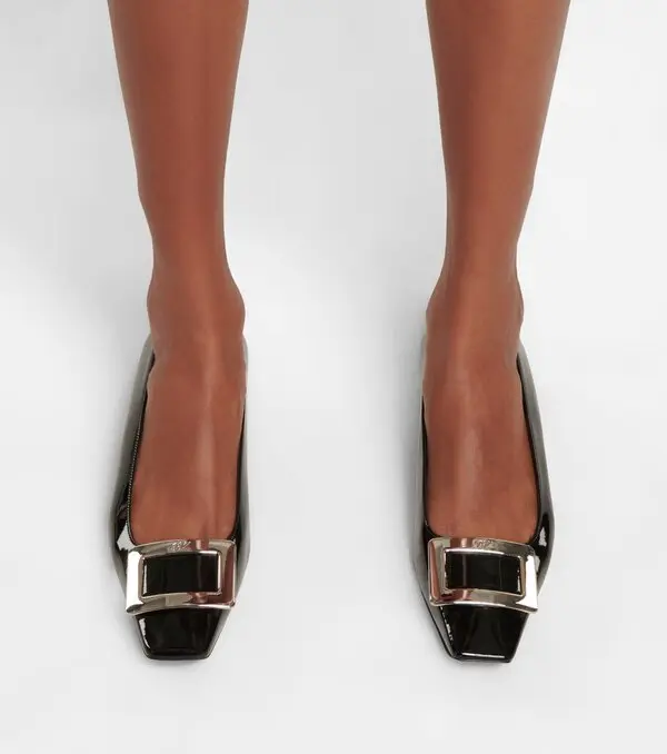 ROGER VIVIER Belle Vivier Ballet Flats - Black