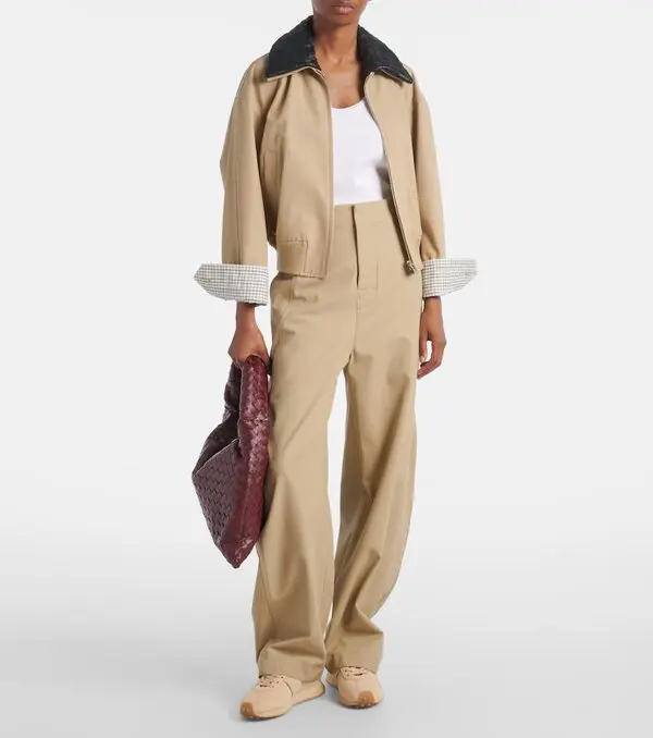 TOD'S Suede Lace-up Sneakers - Beige