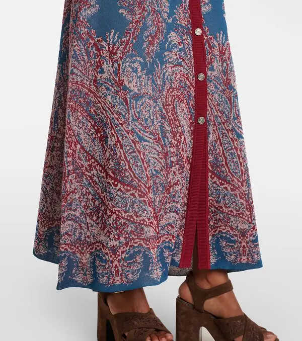 Etro Paisley Jersey Shirt Dress - Multicoloured