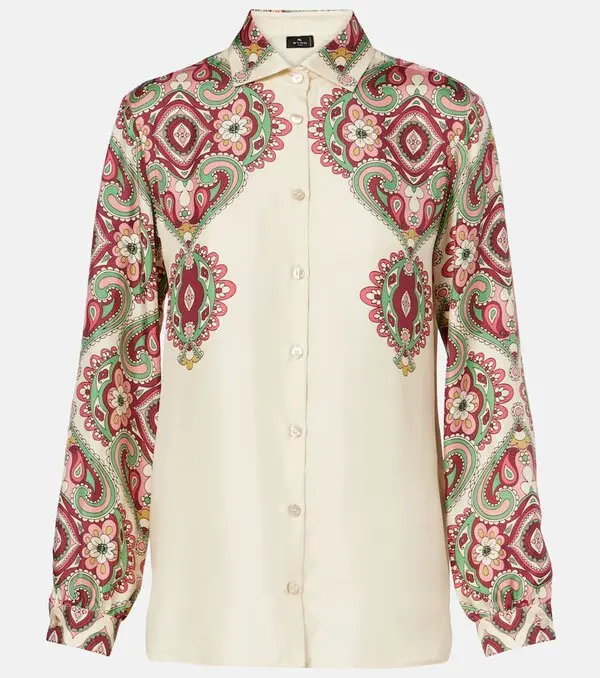 Etro Printed Silk Shirt