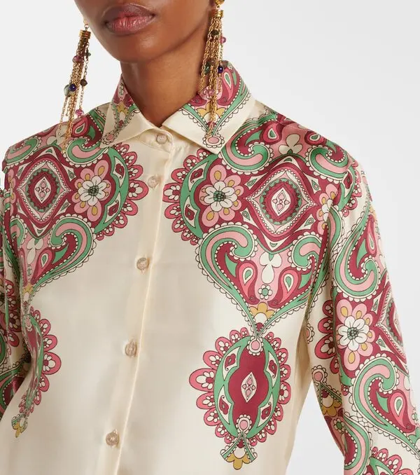 Etro Printed Silk Shirt