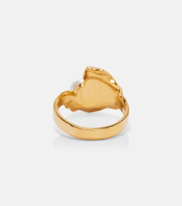 Oscar De La Renta Faux Pearl Fashion Ring