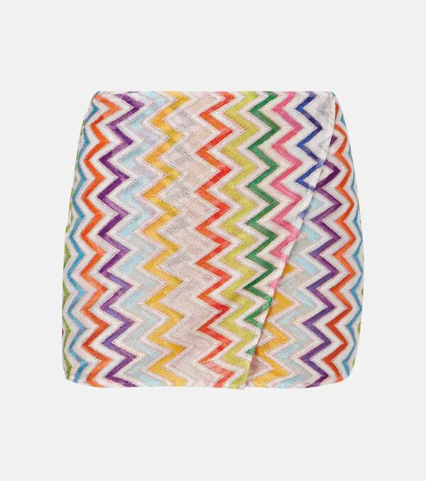 Missoni Zigzag Lamé Skort - Multicoloured