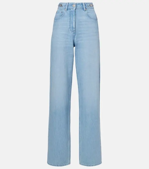 Versace High-rise Wide-leg Jeans