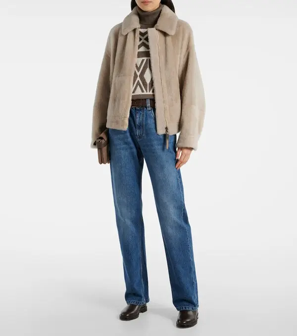 Brunello Cucinelli High-rise Straight Jeans - Blue