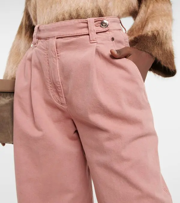 Brunello Cucinelli High-rise Straight Jeans - Pink