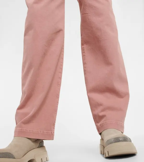 Brunello Cucinelli High-rise Straight Jeans - Pink
