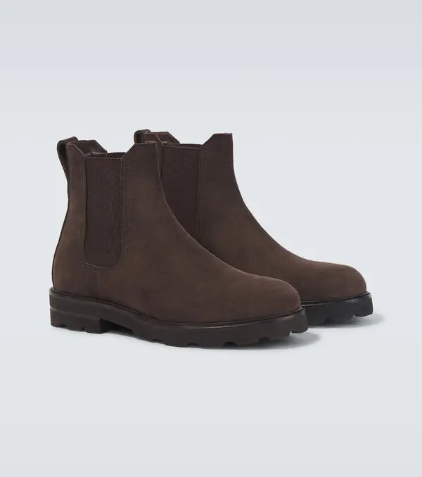 Brioni Suede Chelsea Boots