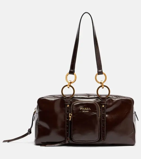 Prada Dangle Medium Leather Shoulder Bag