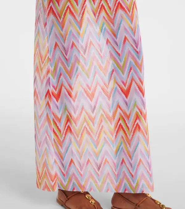 Missoni Chevron Tulle Dress - Multicoloured