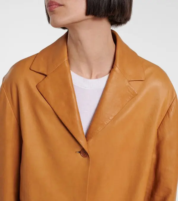 THE ROW Fabian Leather Jacket